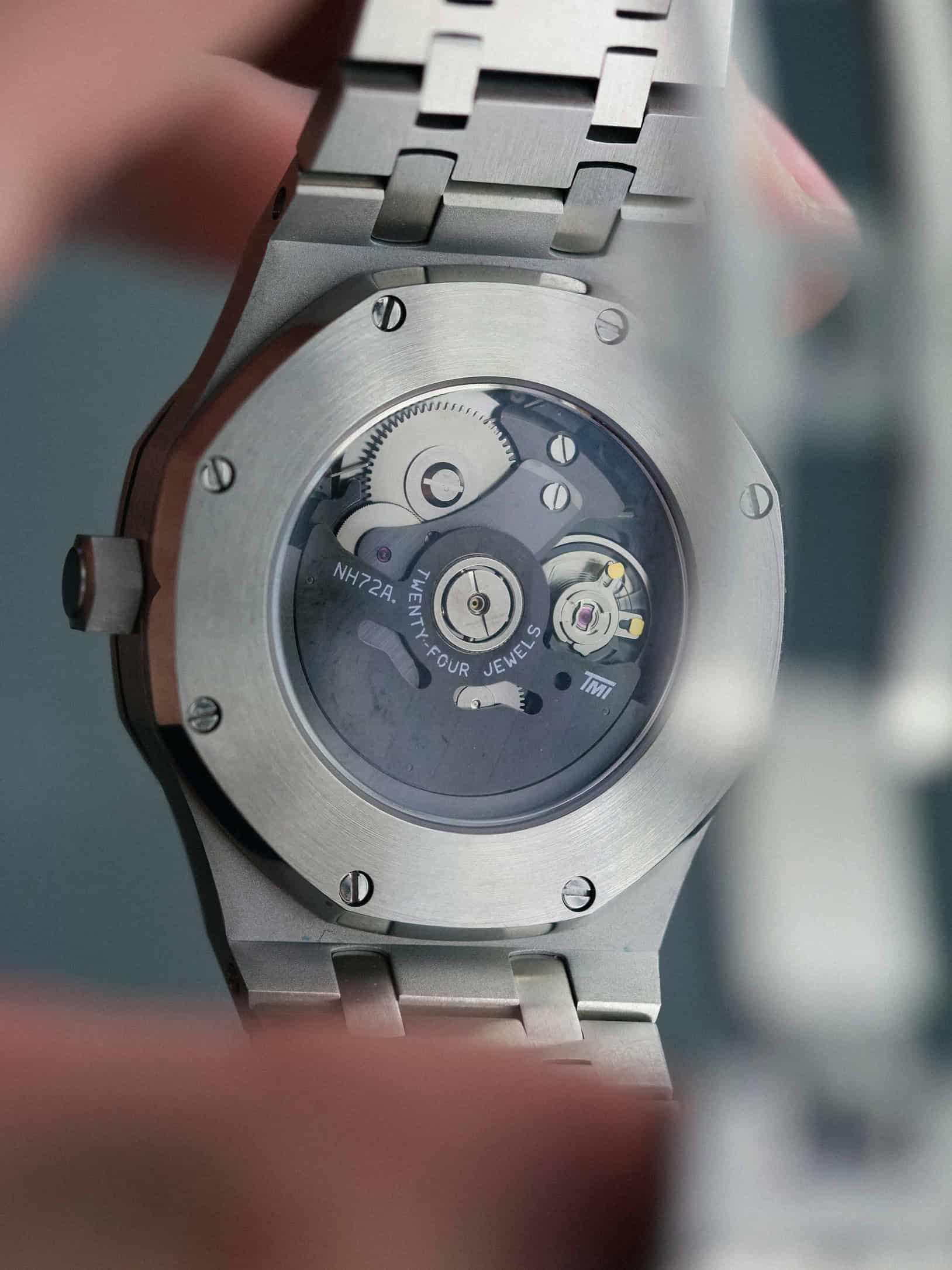 Seiko Royal Oak Mod Case – 37mm Silver for NH35 / NH72 – Nomods